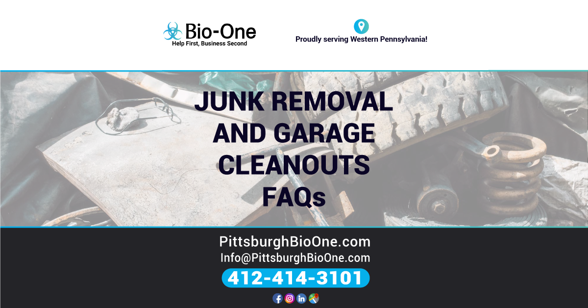 Junk Removal & Garage Cleanouts - Frequently Asked Questions - Bio-One ...