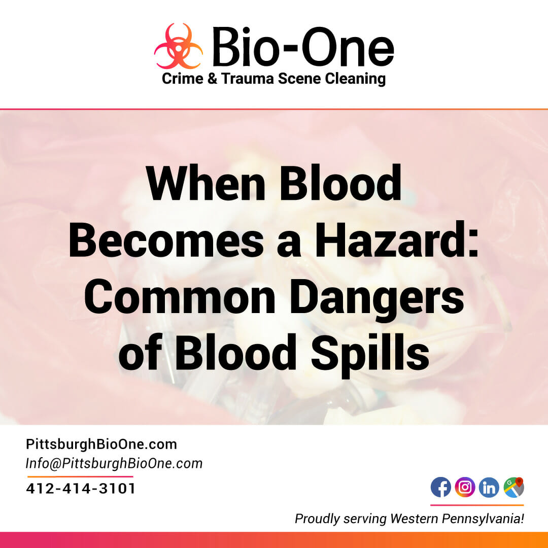 When Blood Becomes a Hazard: Common Dangers of Blood Spills - Bio-One ...